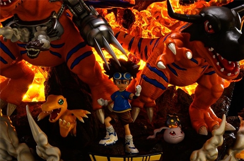 T-Rex Studio - Greymon Evolution – Digimon